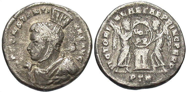Argenteus 318-319 Roman Empire (27BC-395) Silver Constantine I (272 ...