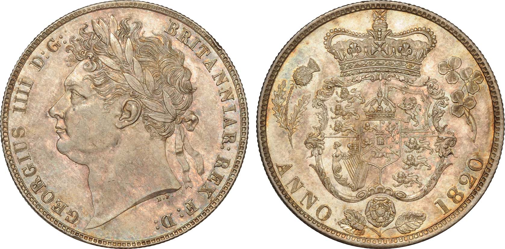 Coin Prices: 1/2 Crown 1820-1823 United Kingdom of Great Britain and ...