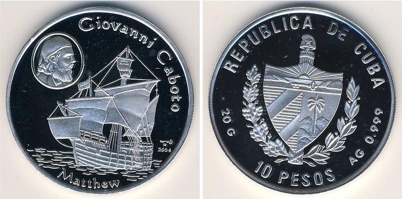 10 Peso 2004 Cuba Silver | Prices & Values
