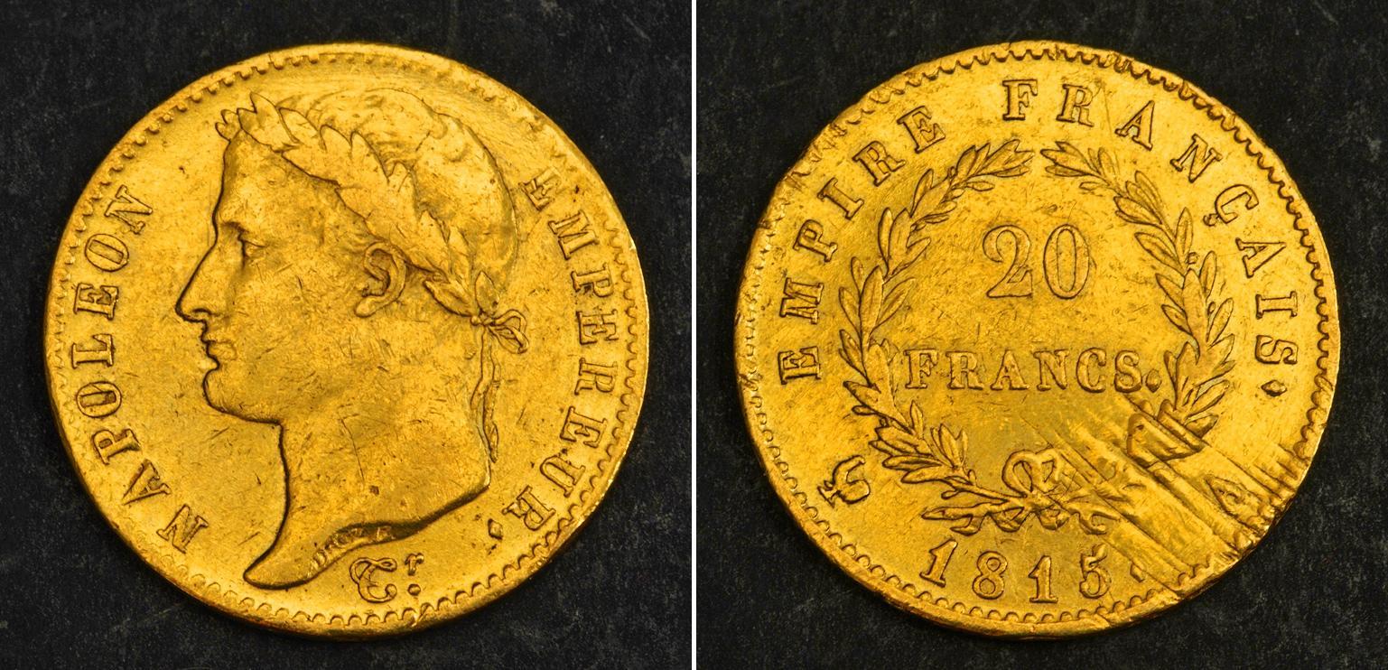 1815, France (100 Days Issue!), Napoleon I. Rare G ...