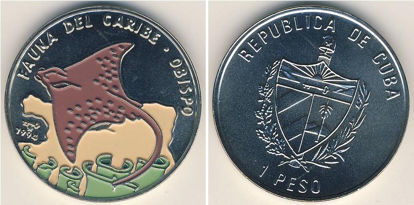 1 Peso 1994 Cuba Copper/Nickel | Prices & Values