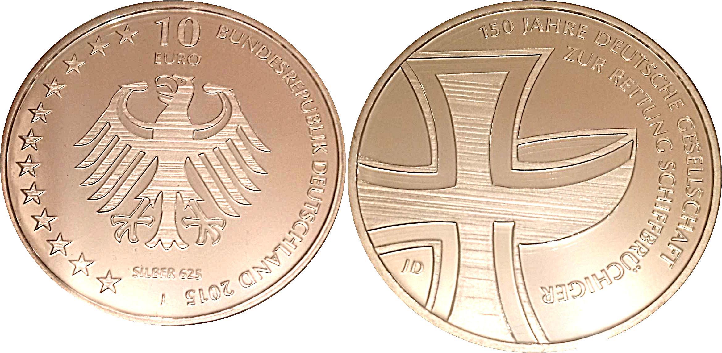 10 Euro 2015 Federal Republic of Germany (1990 - ) Silver | Prices ...