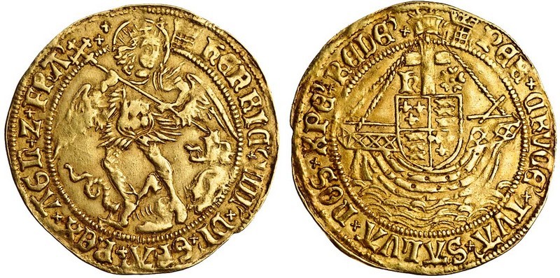 1 Angel 1509-1547 Kingdom of England (927-1649,1660-1707) Gold Henry ...