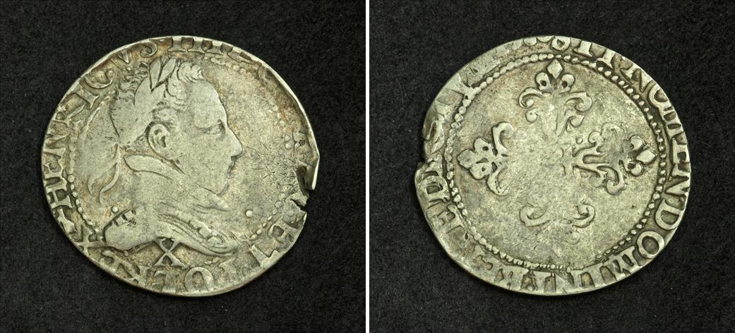 1574, Royal France, Henry III. Decent Silver &frac ...