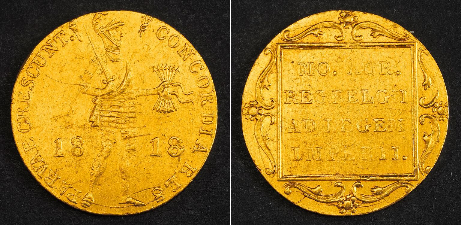 1818, Netherlands (Kingdom), William I. Gold Knigh ...
